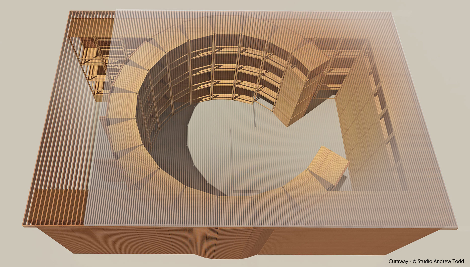Système d'auditorium démontable :: Concepteur-constructeur bois