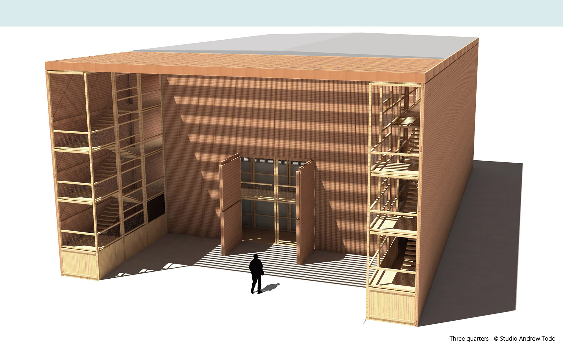 Système d'auditorium démontable :: Concepteur-constructeur bois
